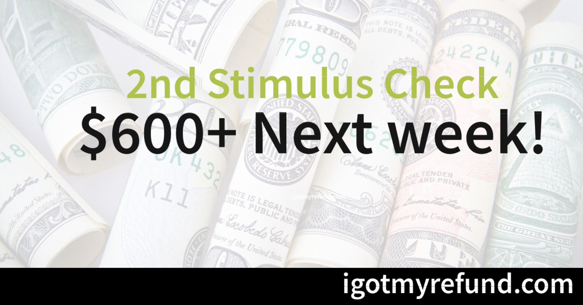 Agreed! $600, $1200 or more stimulus checks as early as next week.